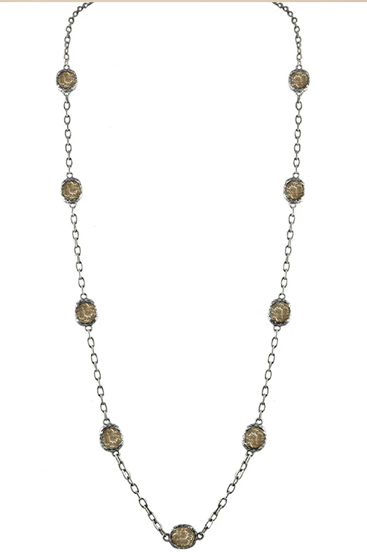 Vintage Silver Coin & Frame Station Necklace by TAT2 DESIGNS - $248.00 ...